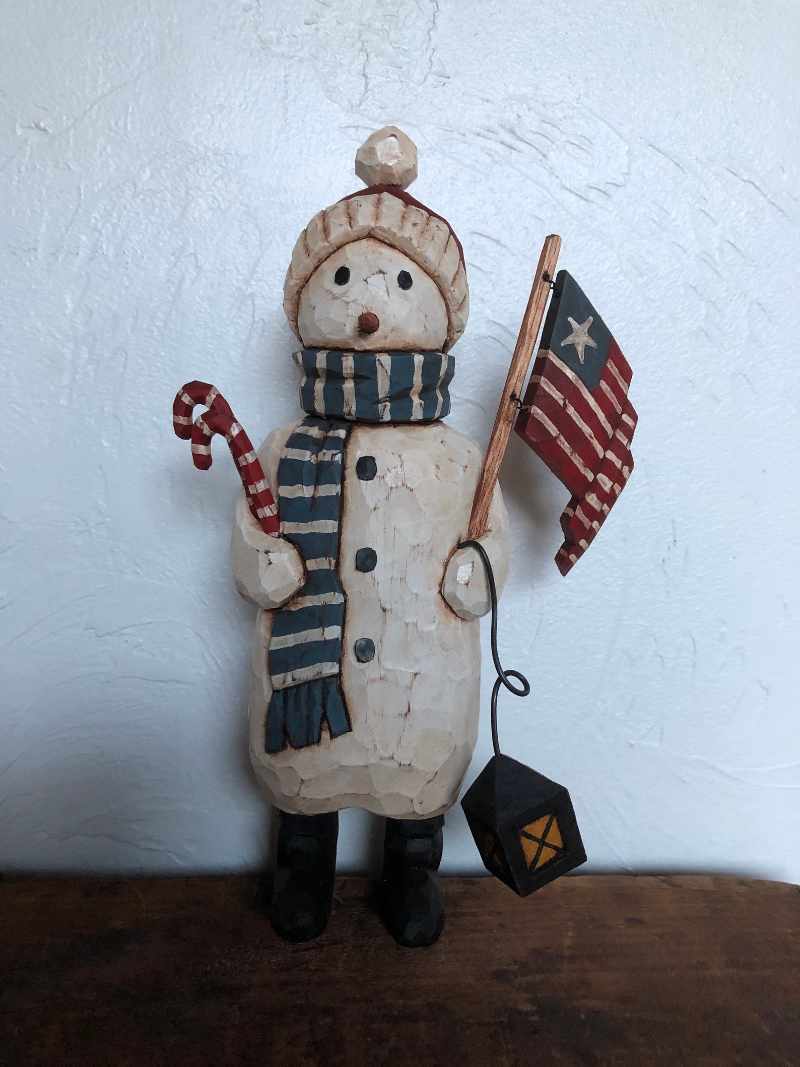 USA Snowman - Etsy