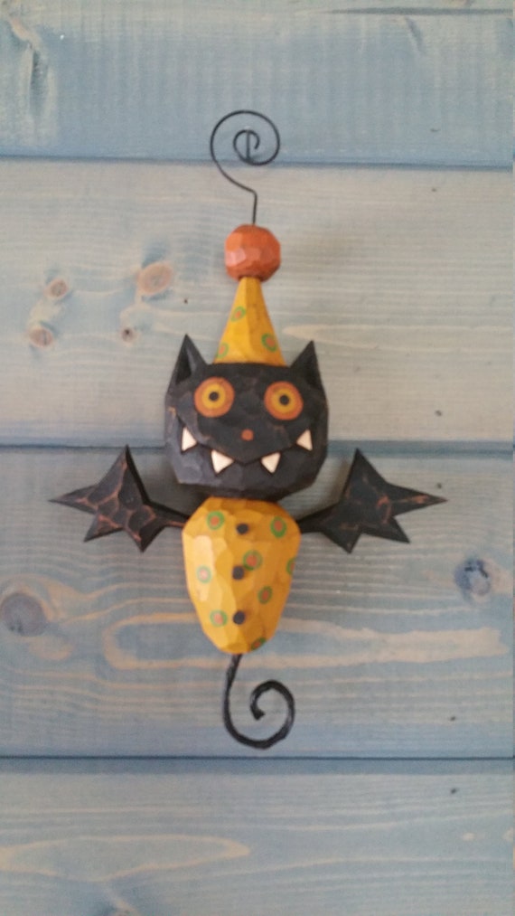 Bat-kat Ornament - Etsy