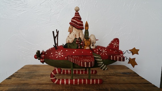 Airborne Santa - Etsy