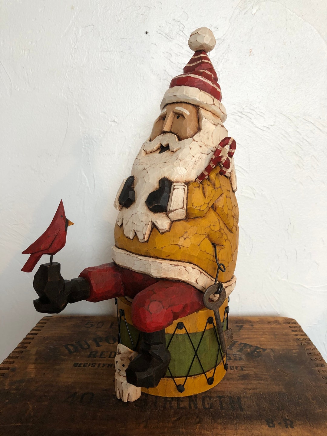 Jolly Cardinal Santa - Etsy