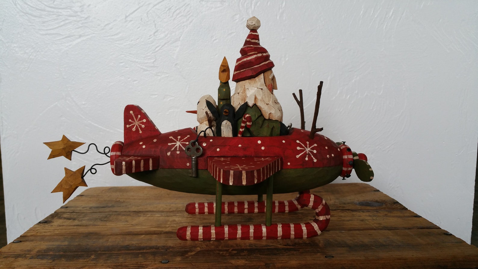 Airborne Santa - Etsy