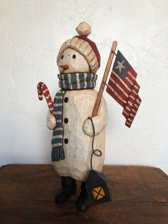USA Snowman | Etsy