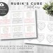 Valentine's Day Printable, Editable Kids' Rubik's Cube Valentines ...