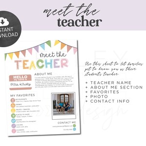 Modern Pastel Classroom Starter Organization Bundle, Meet the Teacher ...