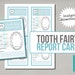 Tooth Fairy Report Card, Printable, Editable, Digital File, Instant ...