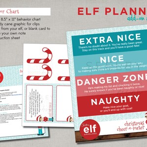 Elf Planner Add-on Pack 9: Behavior Chart, Instant Digital Download - Etsy