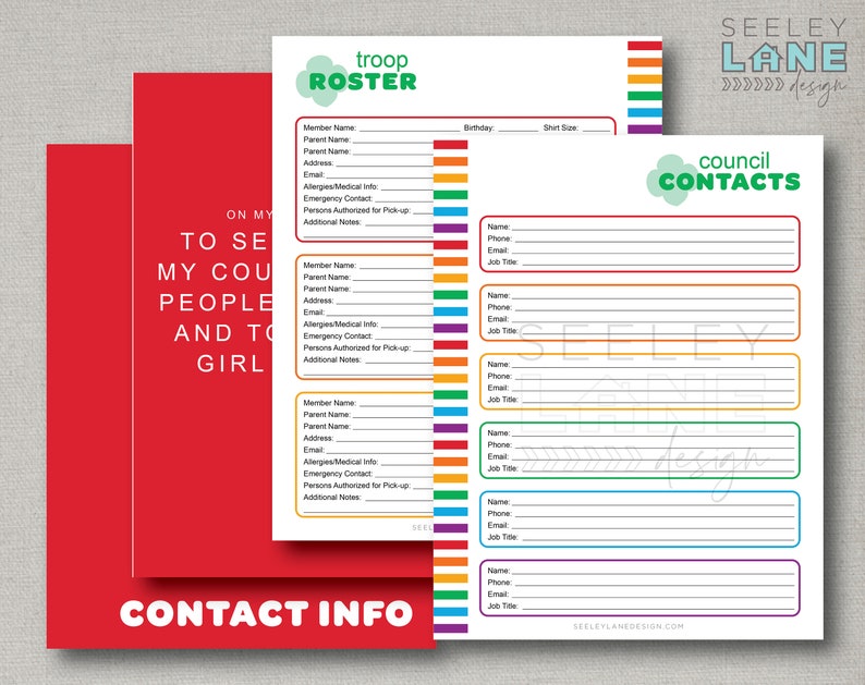 Scout Leader Troop Planner, Digital File, Instant Download - Etsy