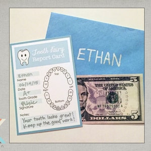 Tooth Fairy Report Card, Printable, Editable, Digital File, Instant ...