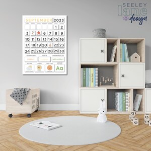 Printable Classroom Perpetual Wall Calendar, Morning Chart, Circle Time ...