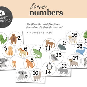 Printable Classroom Management Bundle, Classroom Jobs, Line Numbers ...