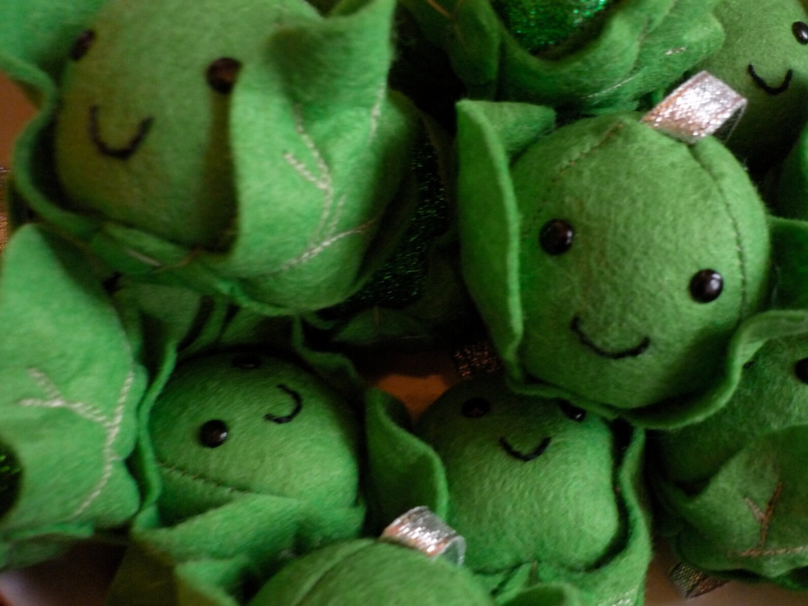 Brussel Sprout Christmas Decoration. Felt Sprout Christmas - Etsy UK