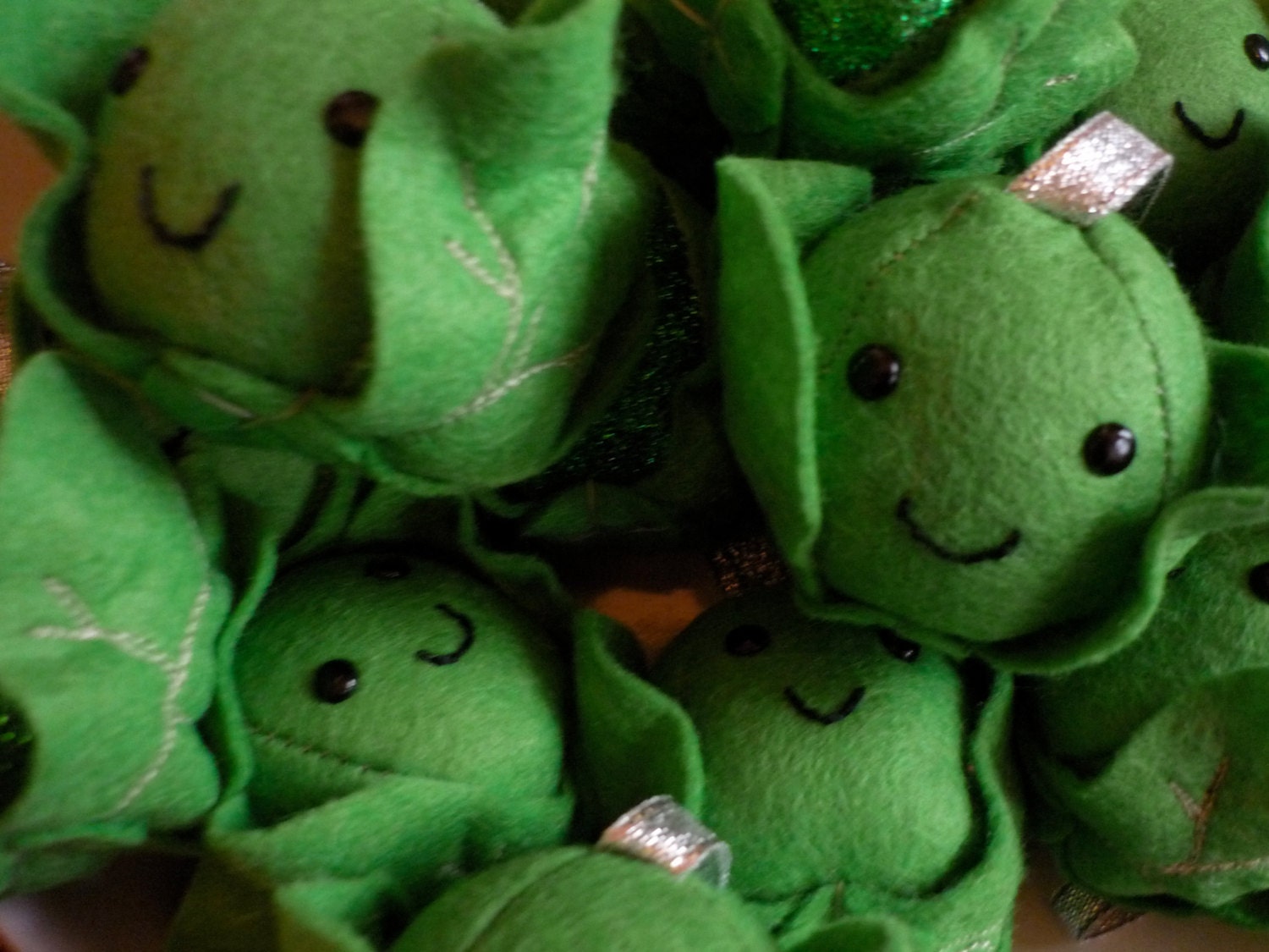 Felt Brussel Sprout Christmas Decoration.unusual Christmas Decoration ...