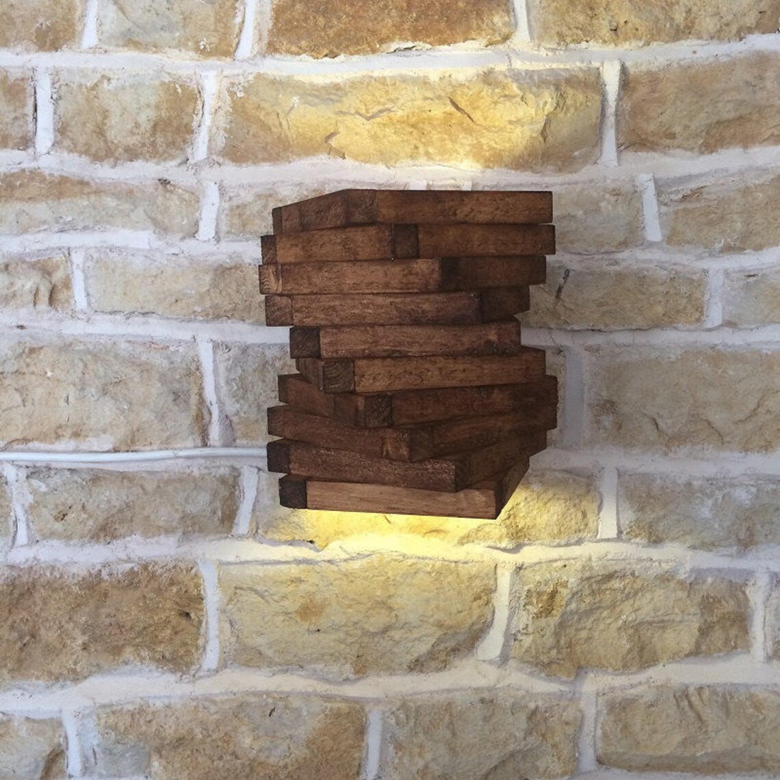 Wall Sconce Wood Sconce Rustic Sconce Wall Light Wooden - Etsy