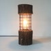 Rustic Lamp Log Light Log Lamp Desk Lamp Industrial Lamp Cage - Etsy