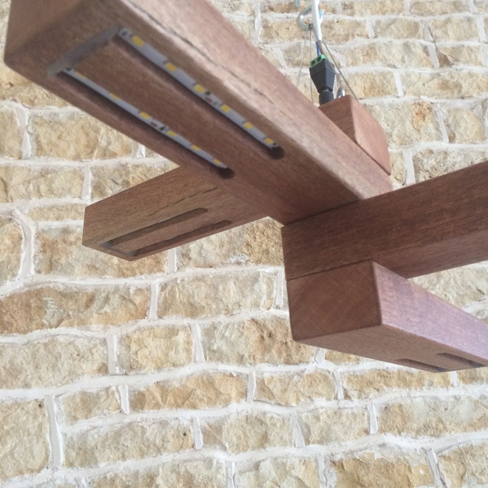 Abstract Ceiling Light Pendant Solid Wood Modern Design Rustic - Etsy