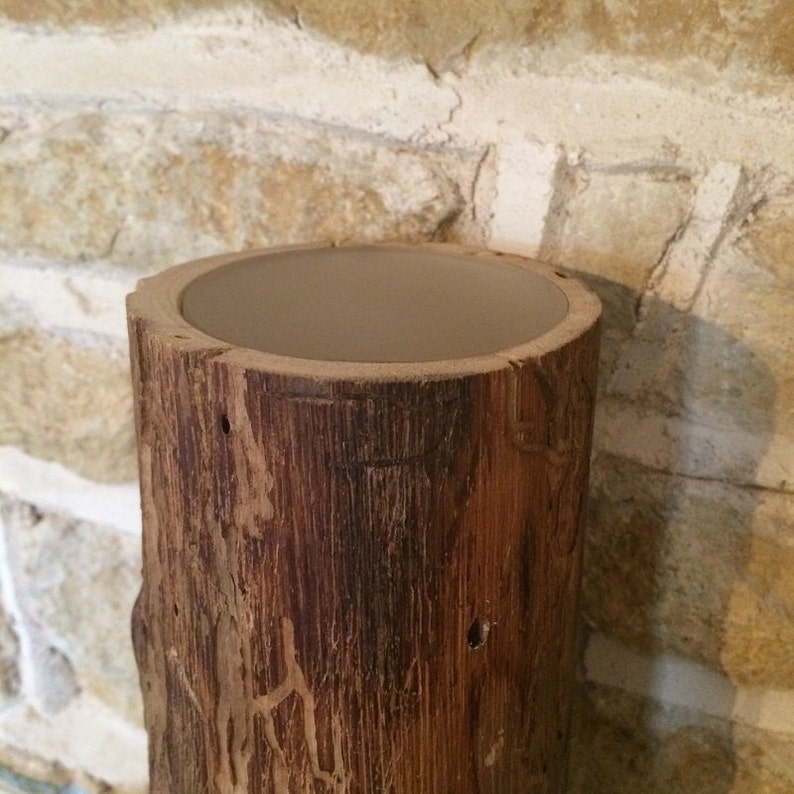 Rustic Wall Light Rustic Sconce Woodland Style Log Lamp - Etsy