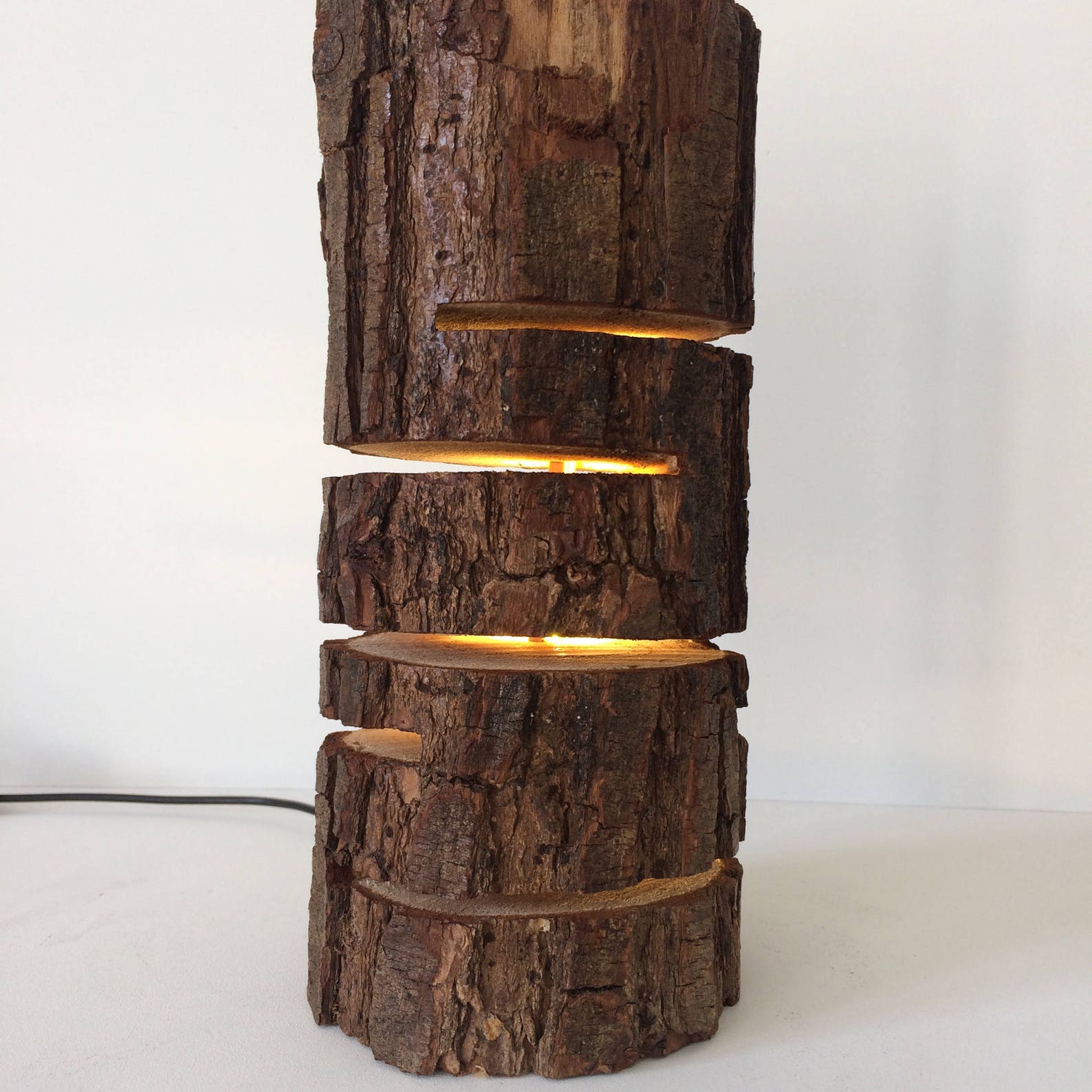 Led Lamp Led Log Lamp Log Light Contemporary Lamp Desk | Etsy