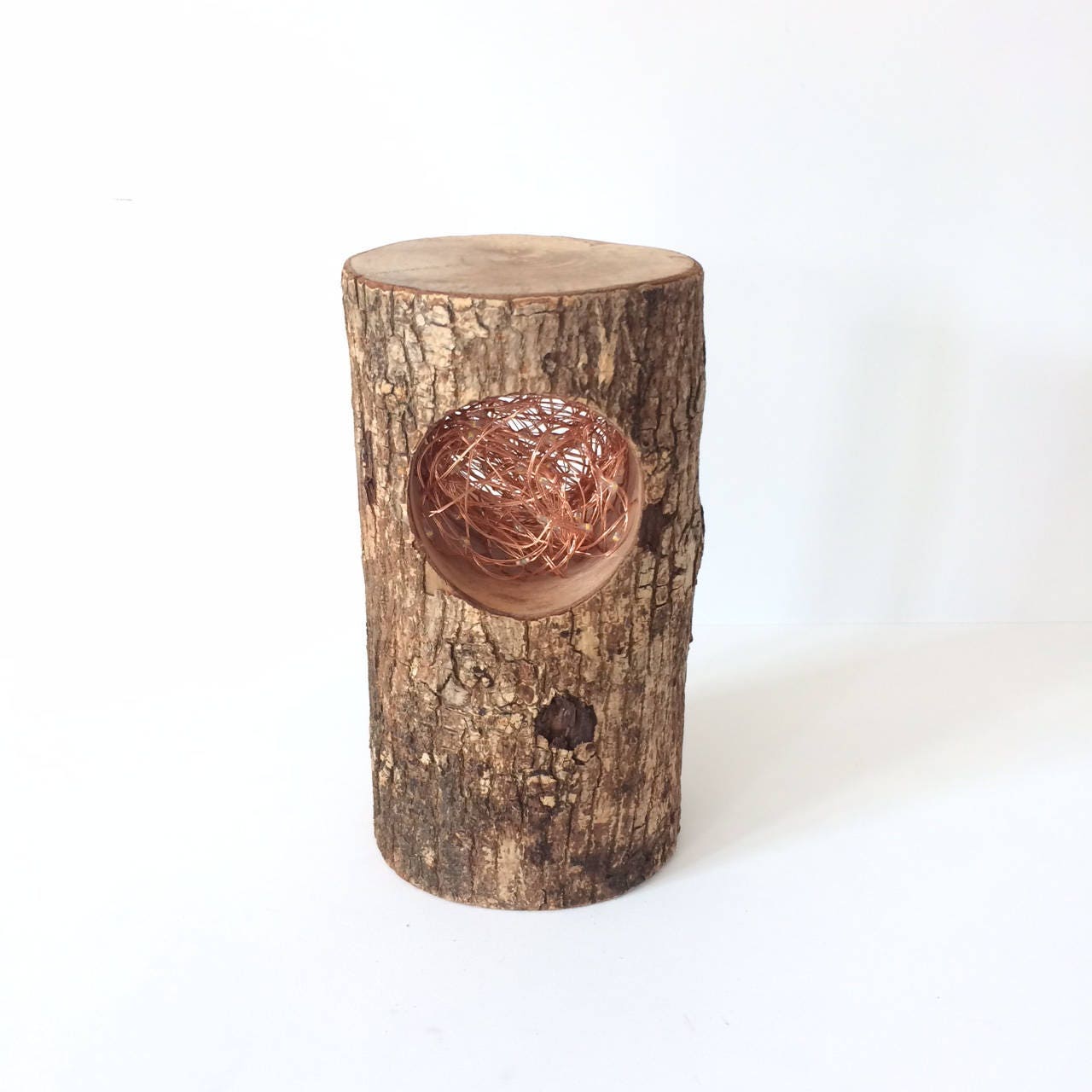 Log lamp log light rustic lamp rustic lantern desk lamp | Etsy