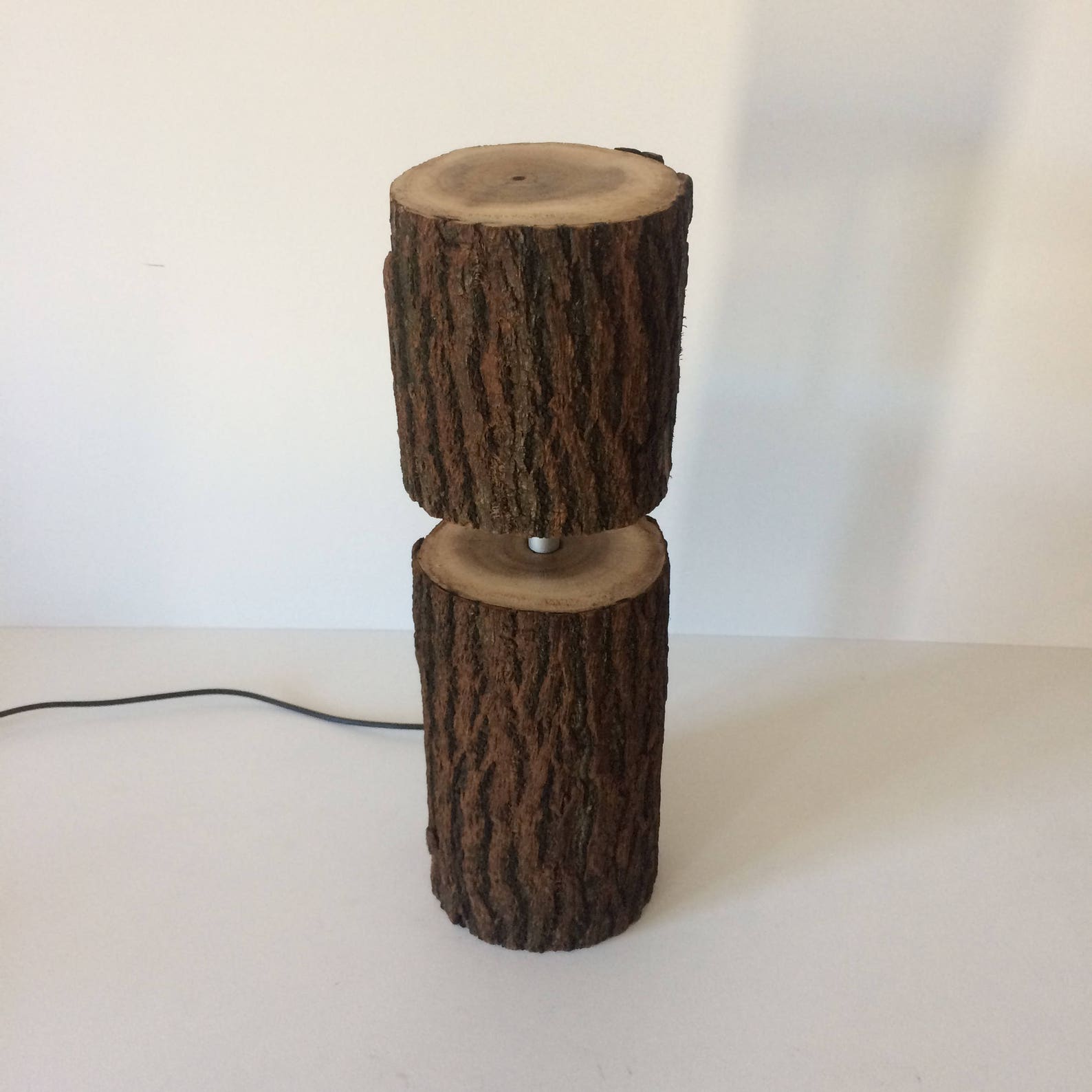 Log Lamp Rustic Lamp Log Light Led Lamp Led Log Light Led | Etsy