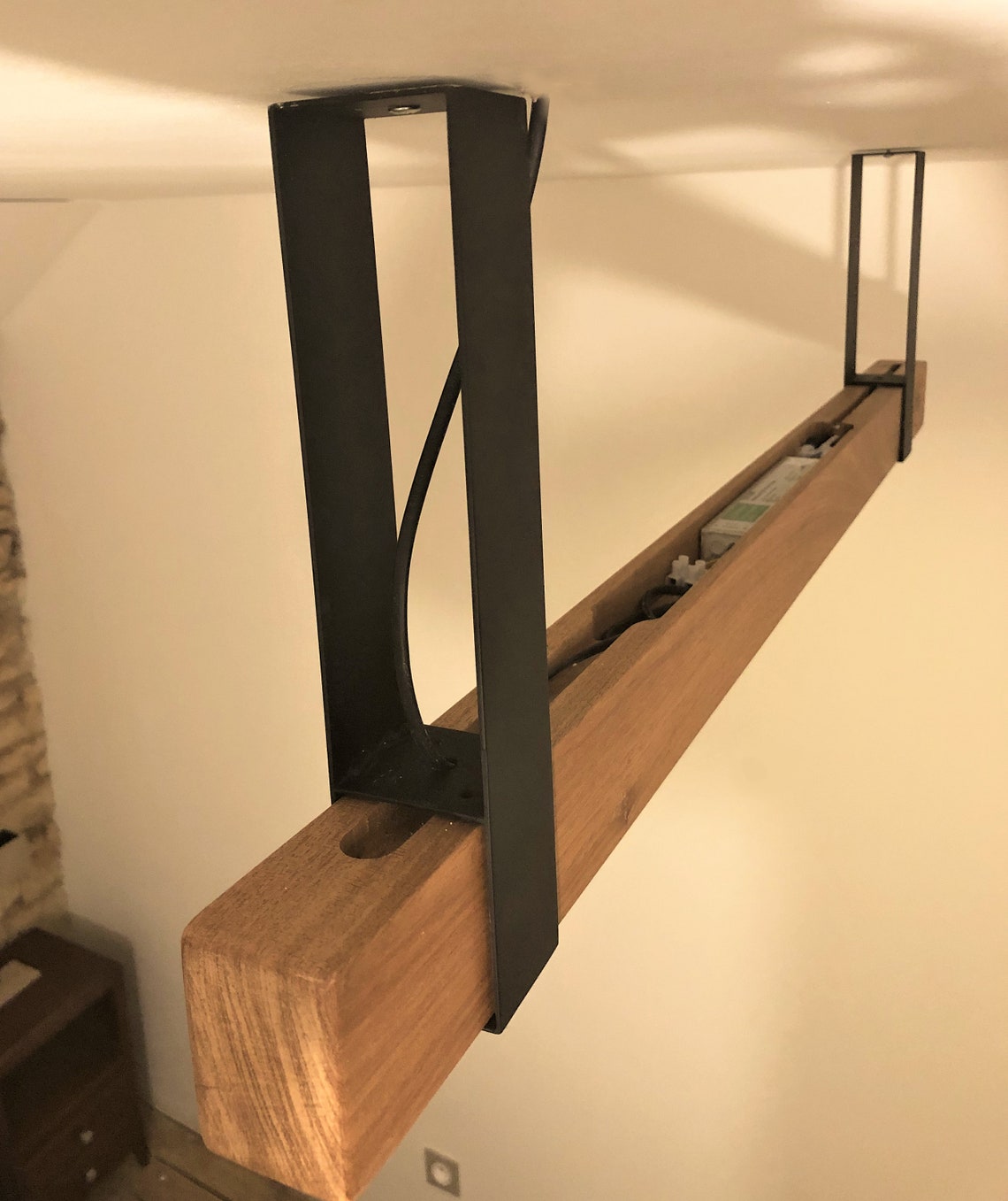 Wood Ceiling Light Wood Light Fixture Wood Beam Light Wood | Etsy