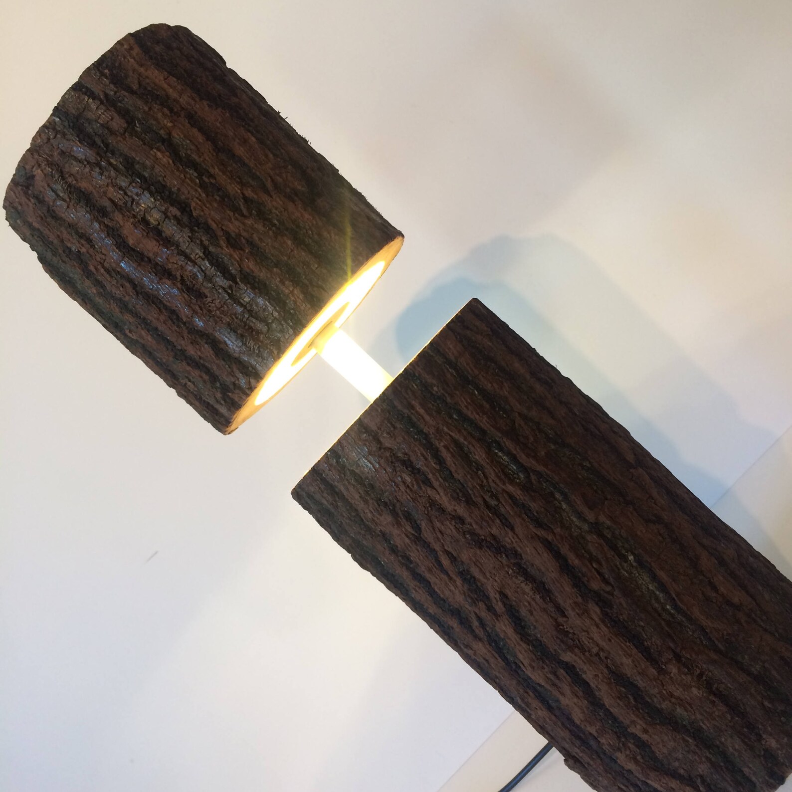 Log Lamp Rustic Lamp Log Light Led Lamp Led Log Light Led - Etsy