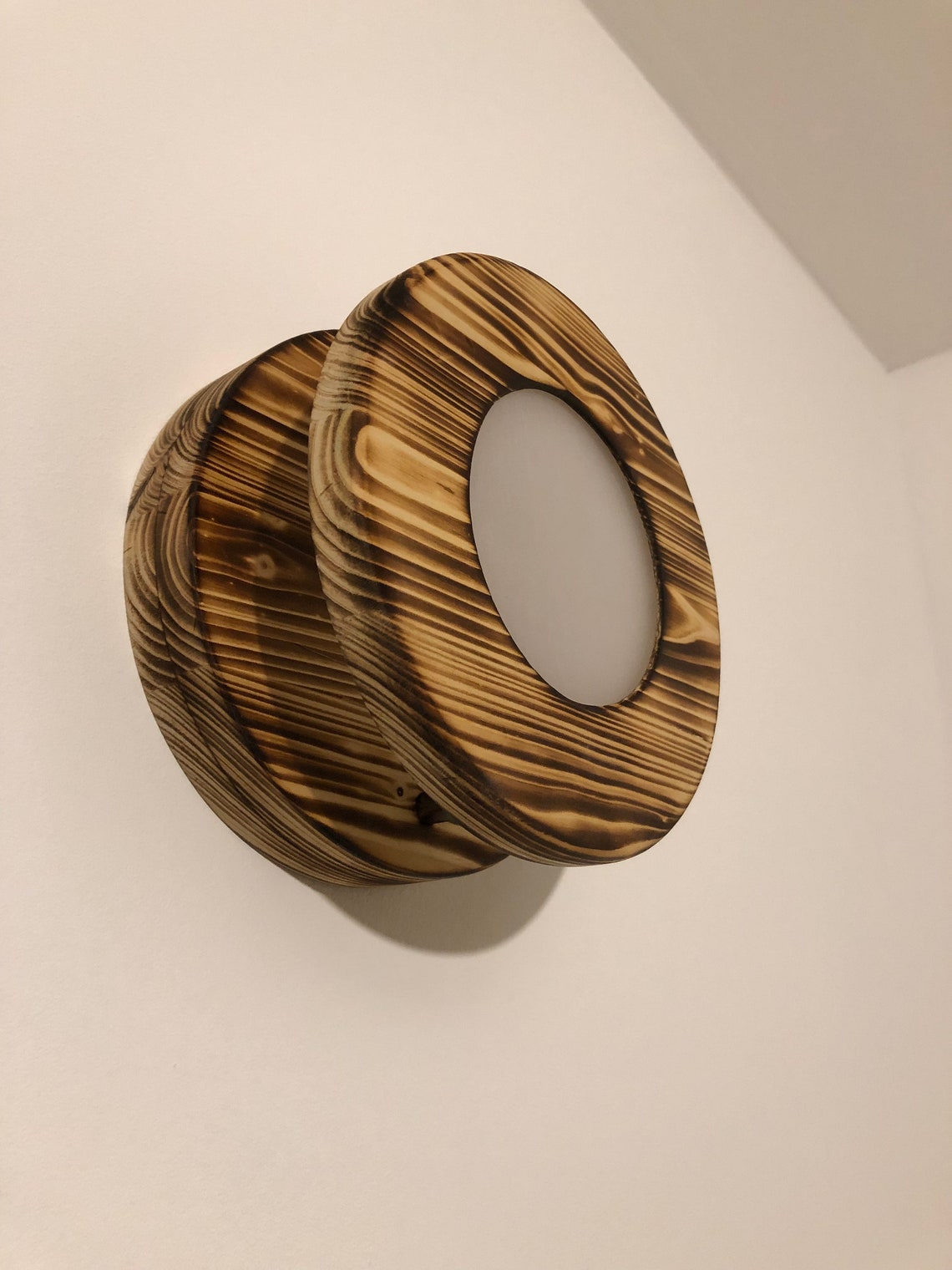 Unique Lighting Wooden Light Wooden Wall Light Rustic | Etsy