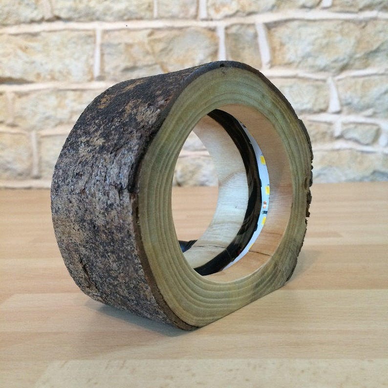 Small lamp desk lamp log light log lamp small table lamp | Etsy