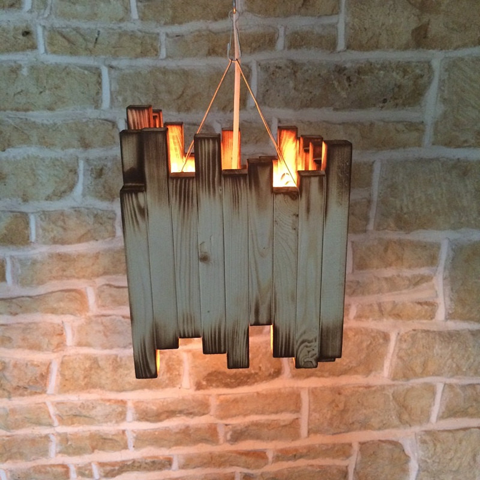 Lampadario in legno Rustico Plafoniere Luce rustica Lampadario - Etsy ...