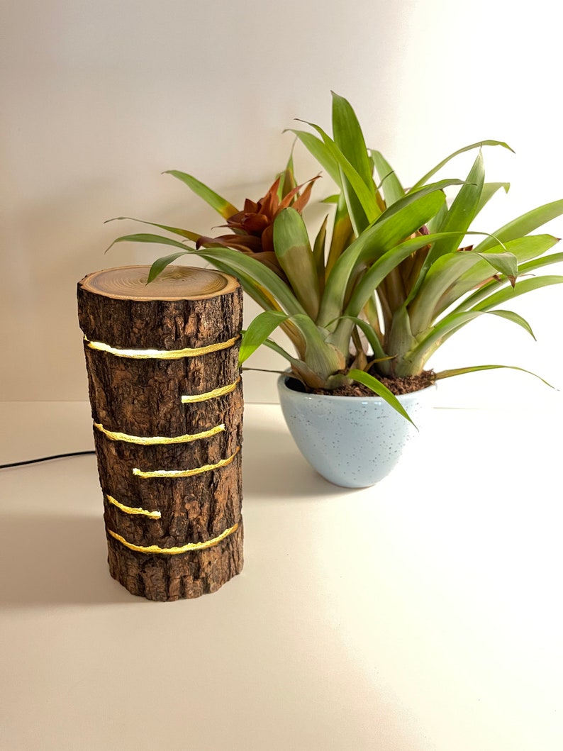 Led Lamp Led Log Lamp Log Light Contemporary Lamp Desk - Etsy