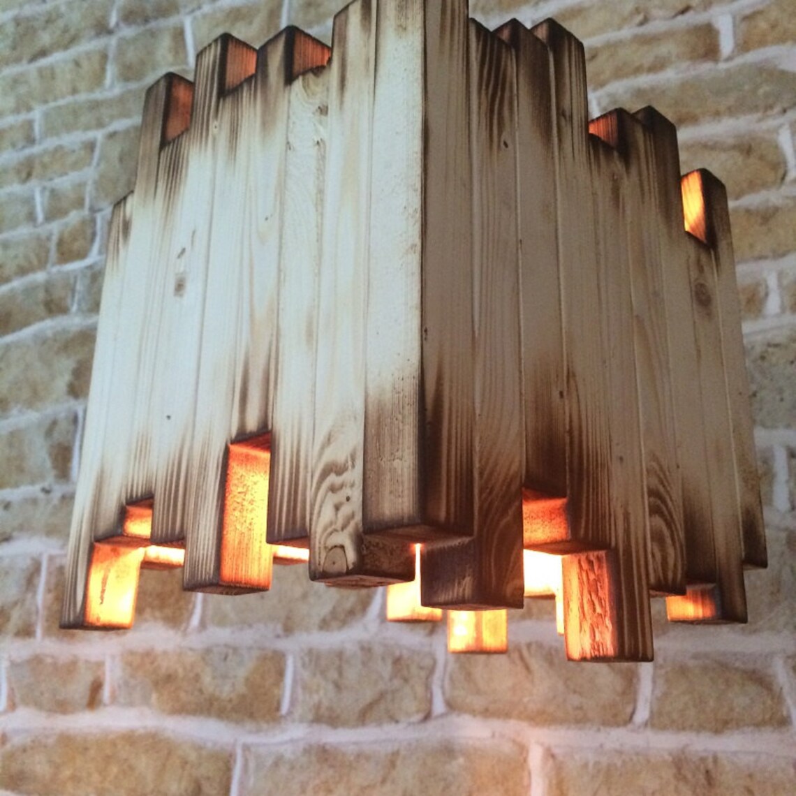 Lampadario in legno Rustico Plafoniere Luce rustica Lampadario - Etsy ...