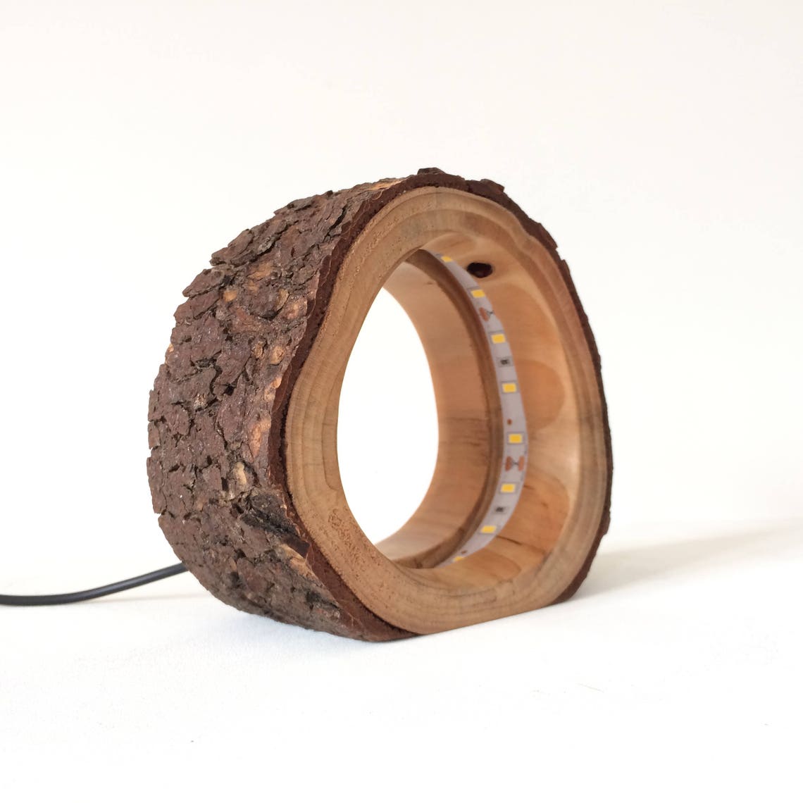 Log lamp log light rustic lamp desk lamp perfect gift | Etsy