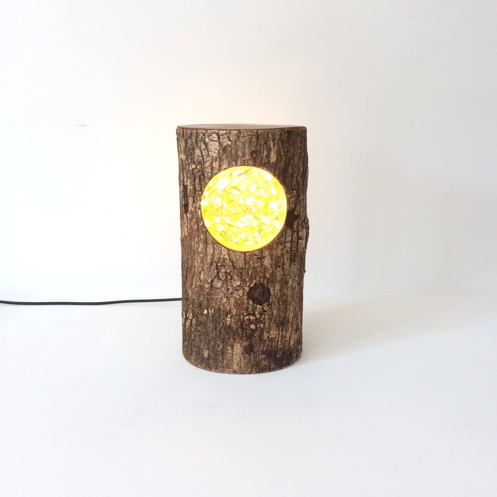 Log Lamp Log Light Rustic Lamp Rustic Lantern Desk Lamp - Etsy