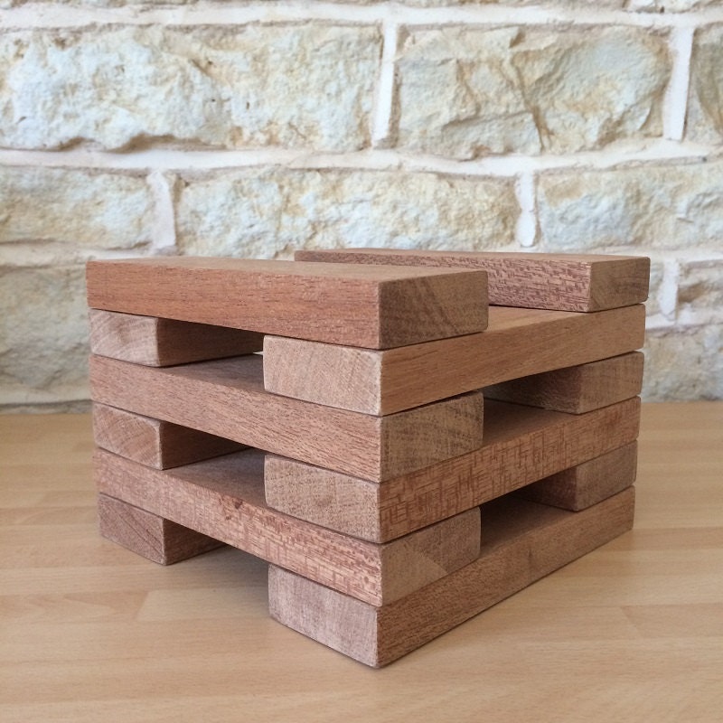 Solid Wood Stack Table/Desk Lamp