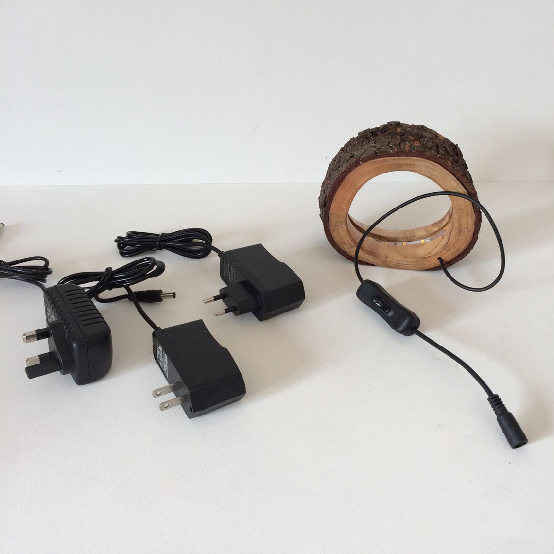 Log lamp log light rustic lamp desk lamp perfect gift | Etsy