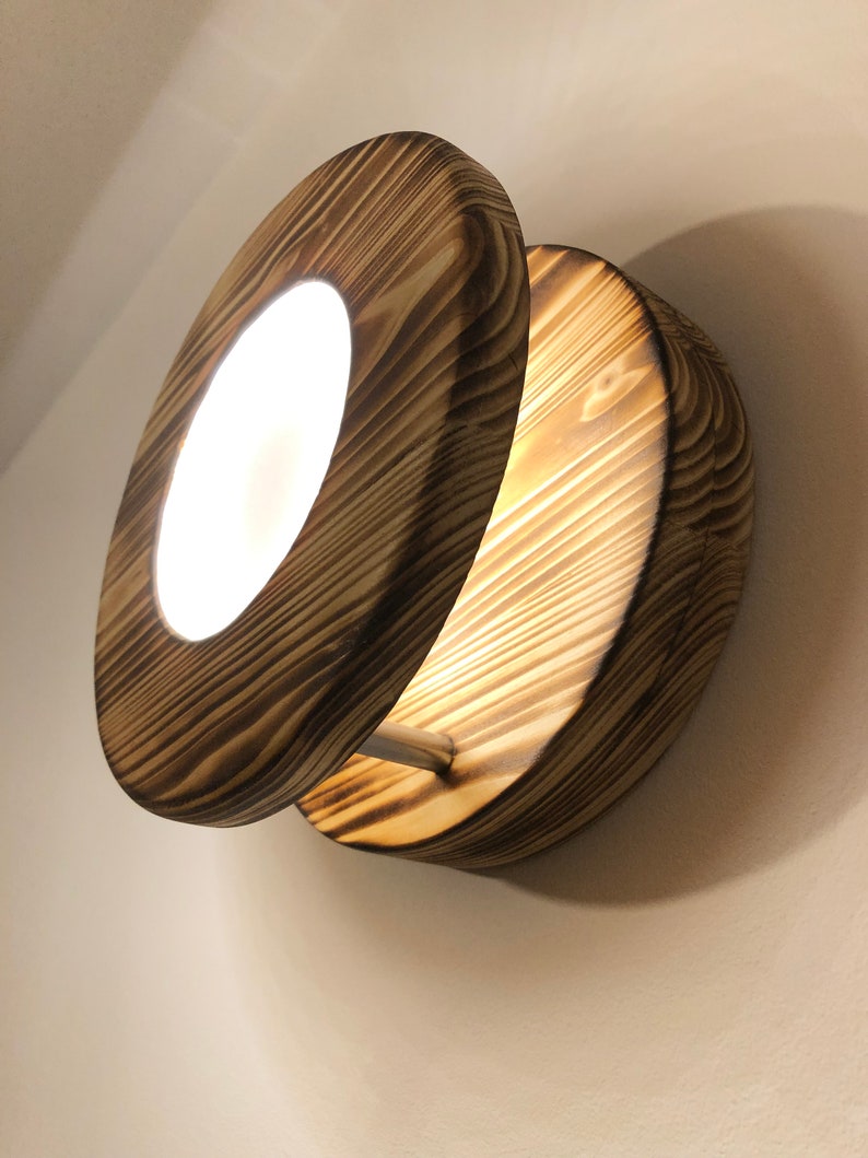 Unique Lighting Wooden Light Wooden Wall Light Rustic | Etsy