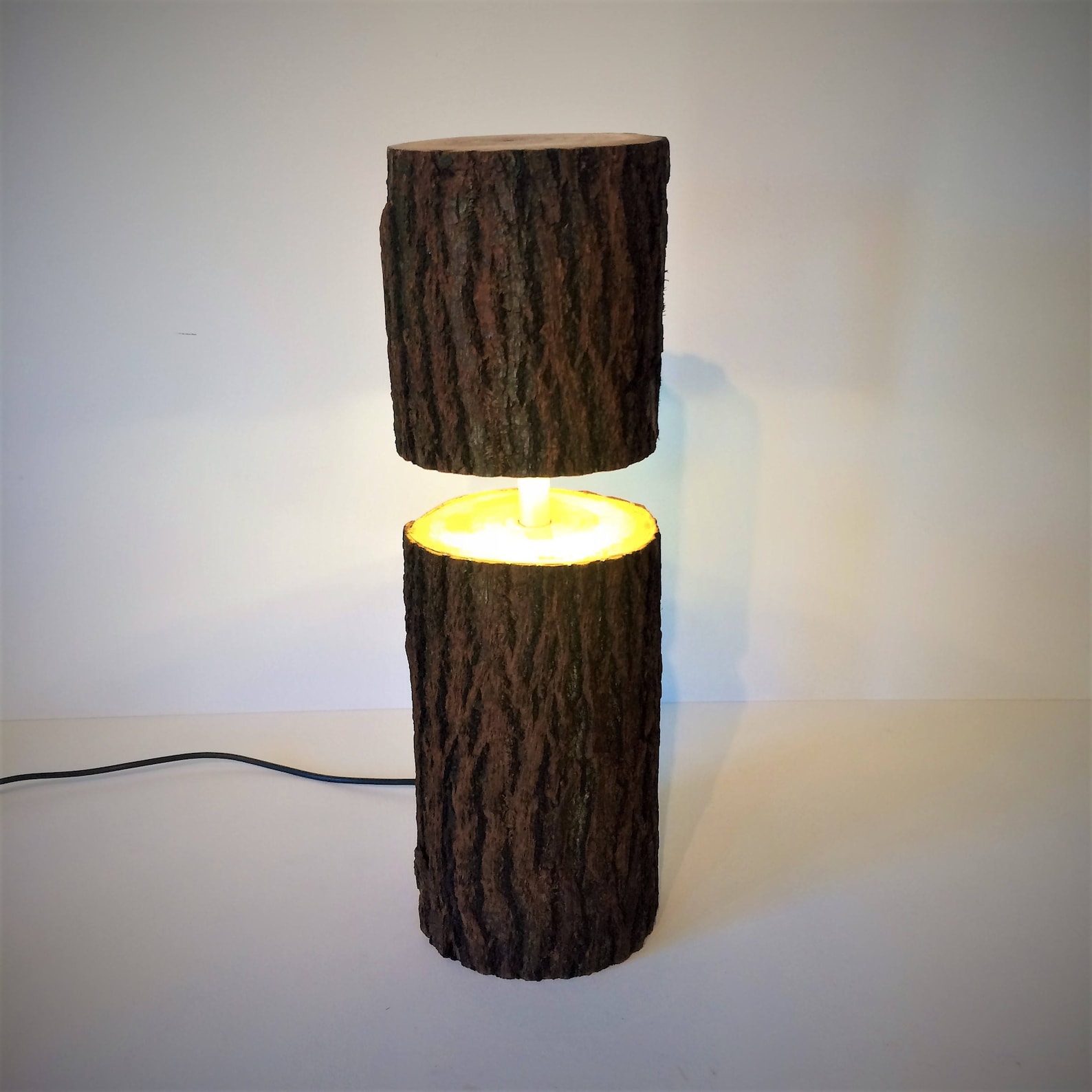 Log Lamp Rustic Lamp Log Light Led Lamp Led Log Light Led | Etsy