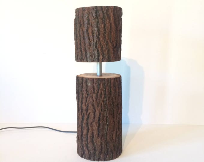 Rustic Lamp, Led Lamp, Log Lamp, Tree Lamp, Table Lamp, Woodland Lamp ...