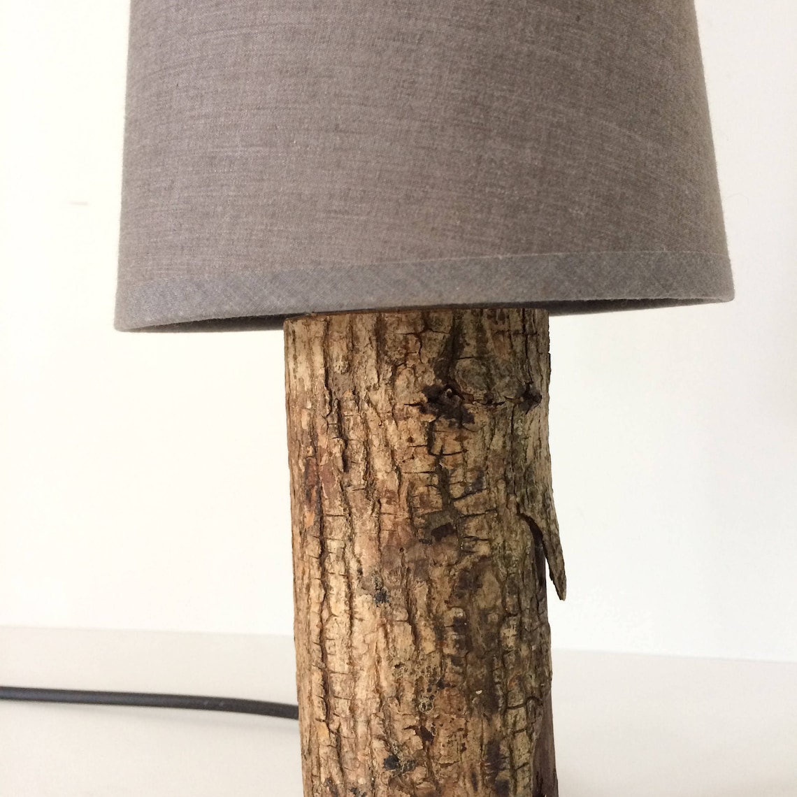 Log Lamp Log Light Rustic Table Lamp Wooden Lamp Bedroom | Etsy