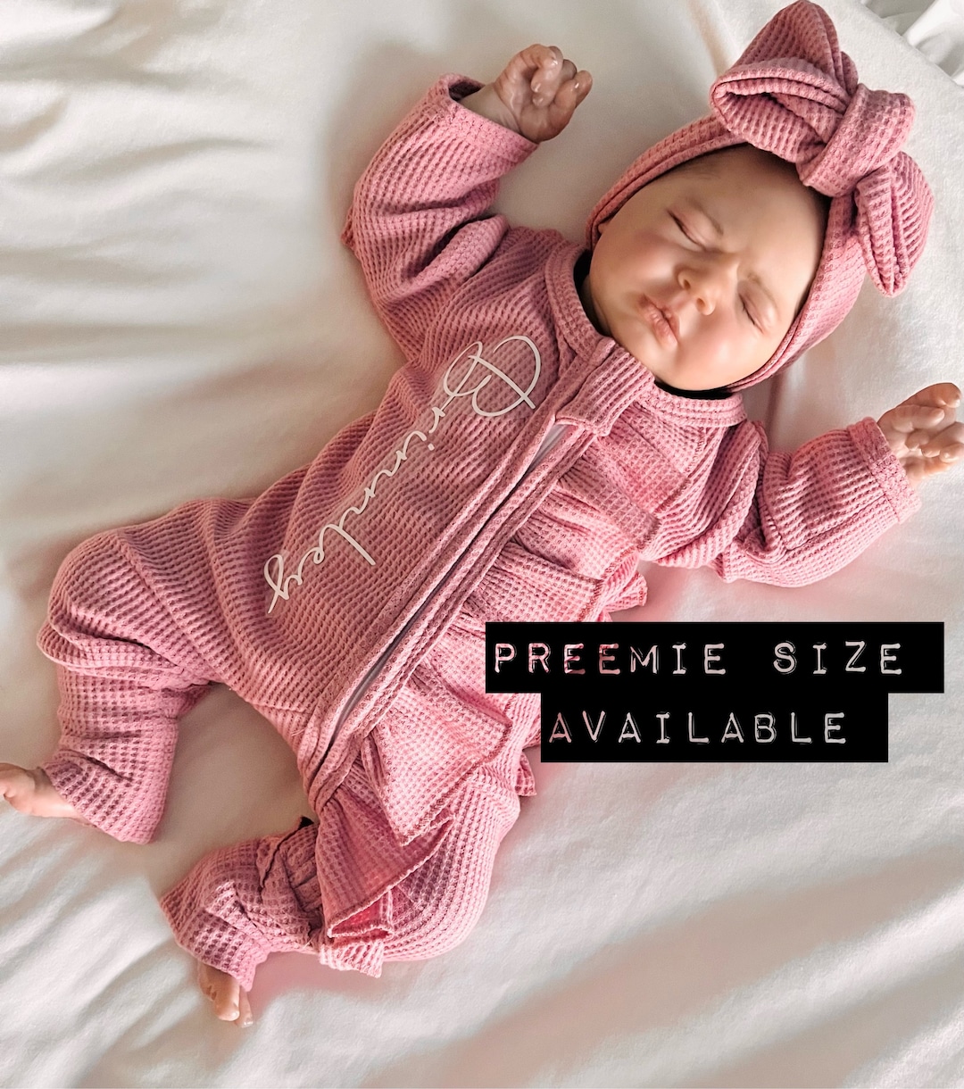 Baby Girl Coming Home Outfit, Dusty Pink Footies, Zipper Footies,baby ...