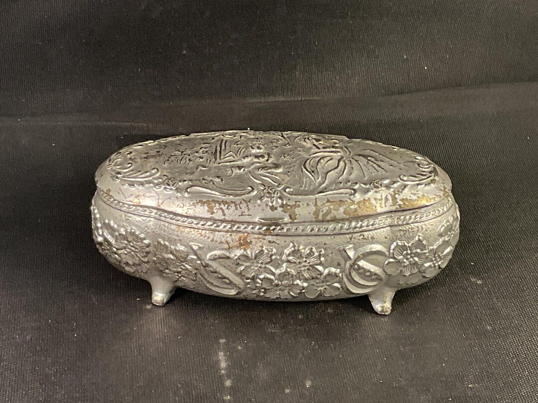 A Vintage Japanese Jewelry Casket With Red Lining - Etsy