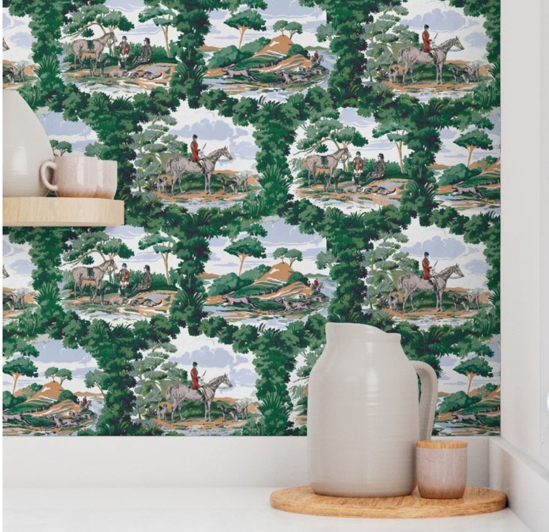 Ralph Vintage Horse Wallpaper - Etsy