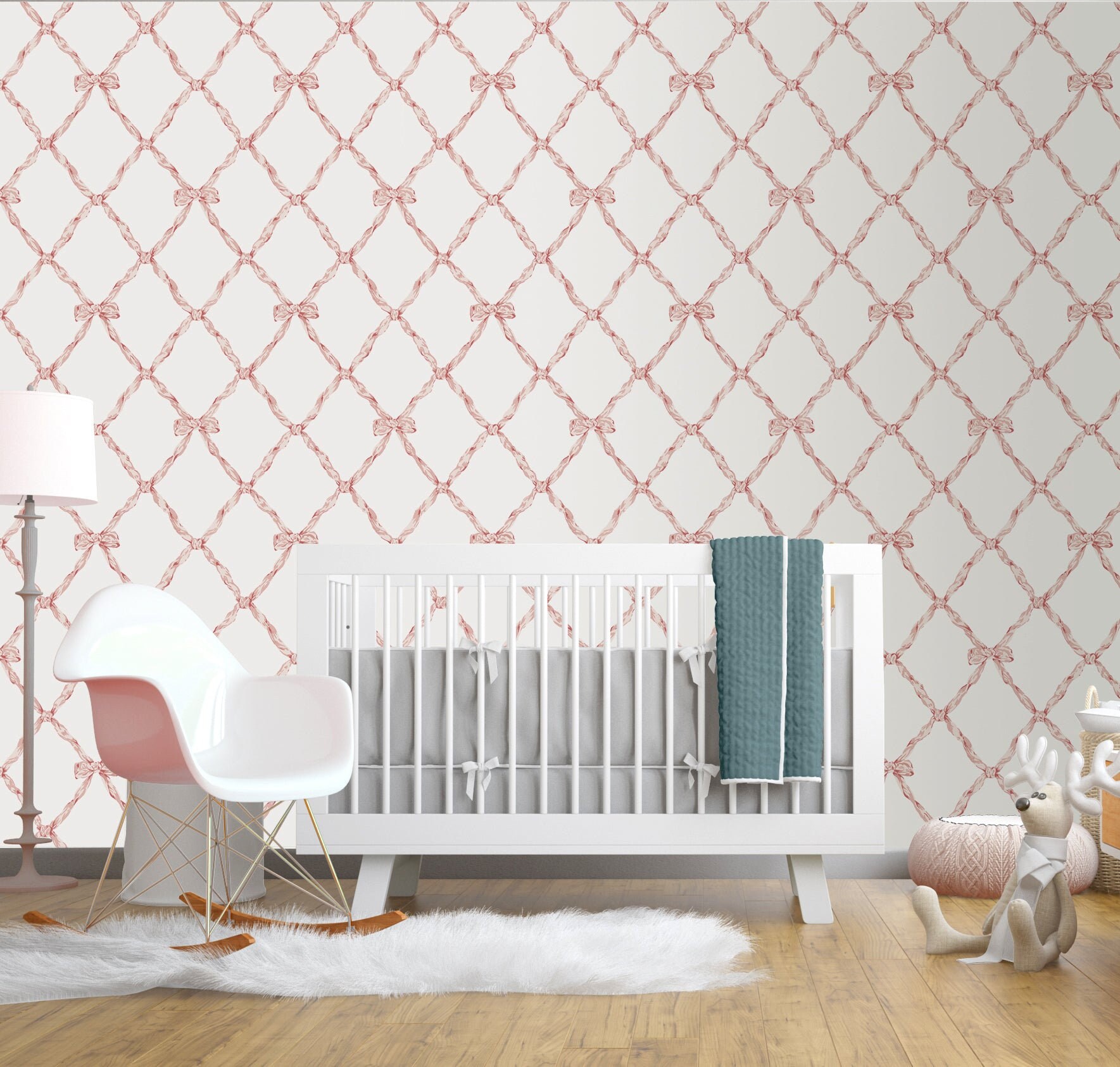 Madelyn's Pink and Lavender Ribbon Trellis - Etsy