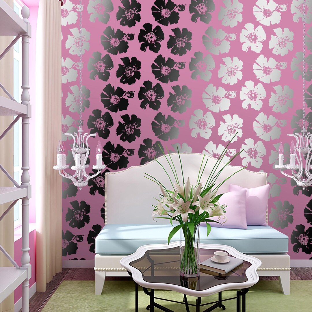 Zane's Authentic Vintage 1970's Flower Wallpapers - Etsy