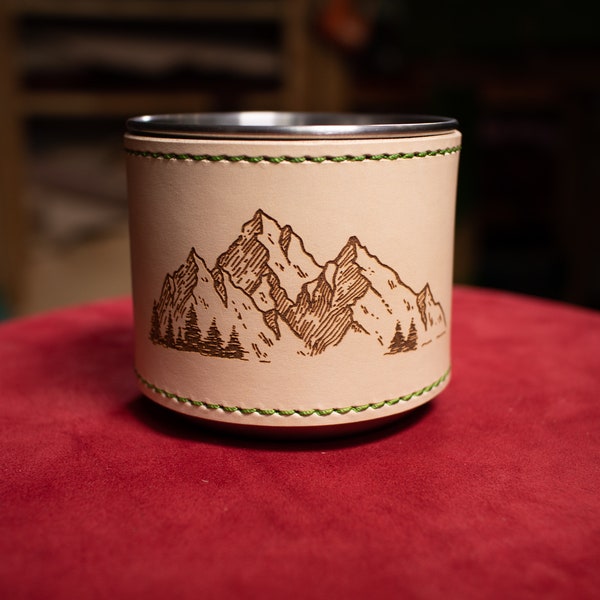 Leather Cup Sleeve - Etsy