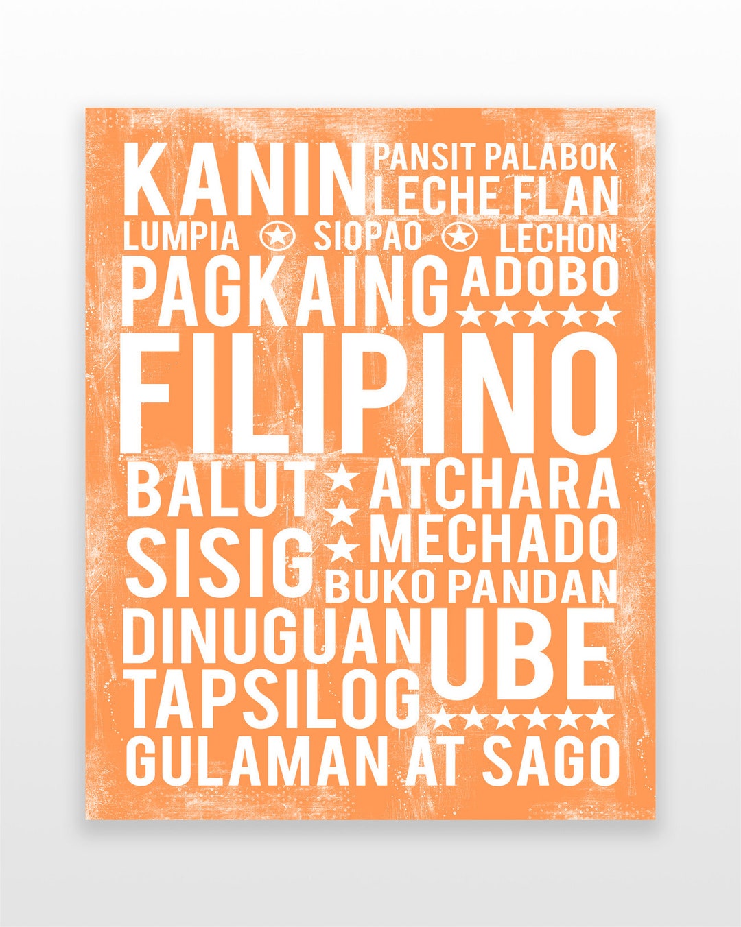 Filipino Kitchen Wall Art Filipino Decor Filipino Food Filipino Art ...