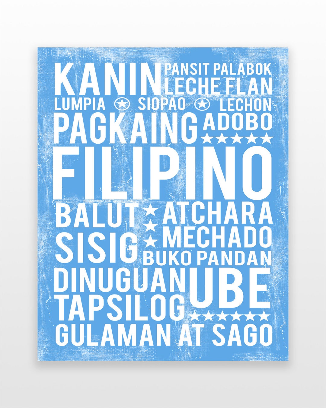 Filipino Kitchen Wall Art - Filipino Decor - Filipino Food - Filipino ...