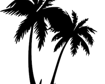 Palm tree stencil | Etsy