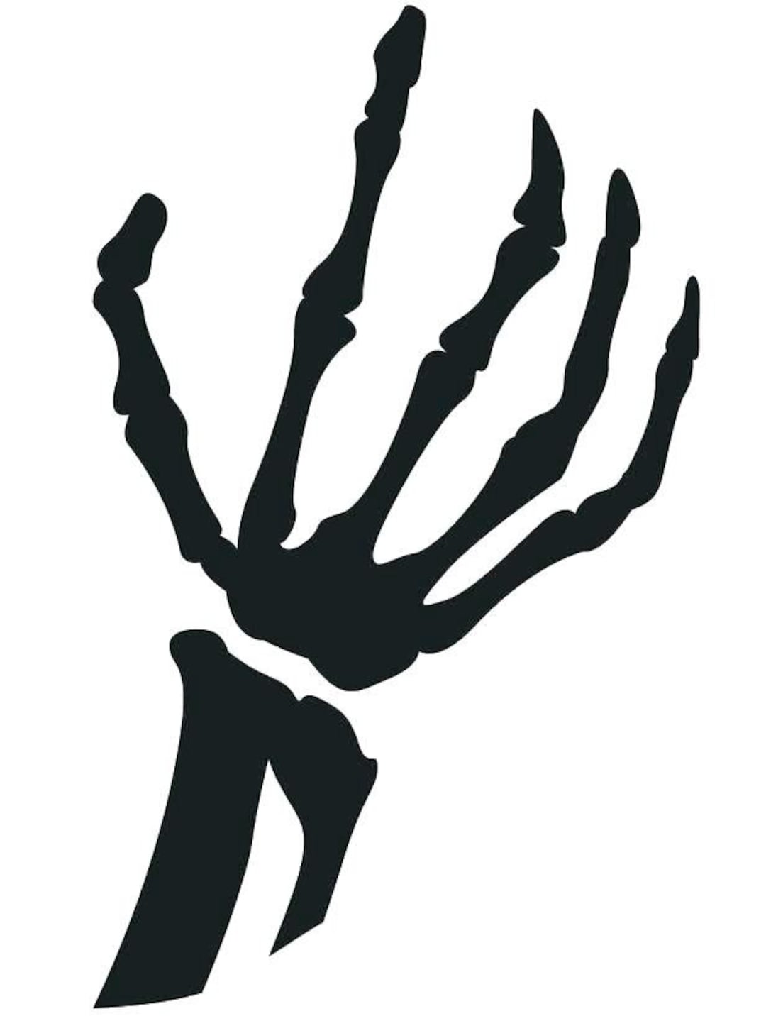 Skeleton Hand Stencil 5.75 X 9.5 Inch - Etsy