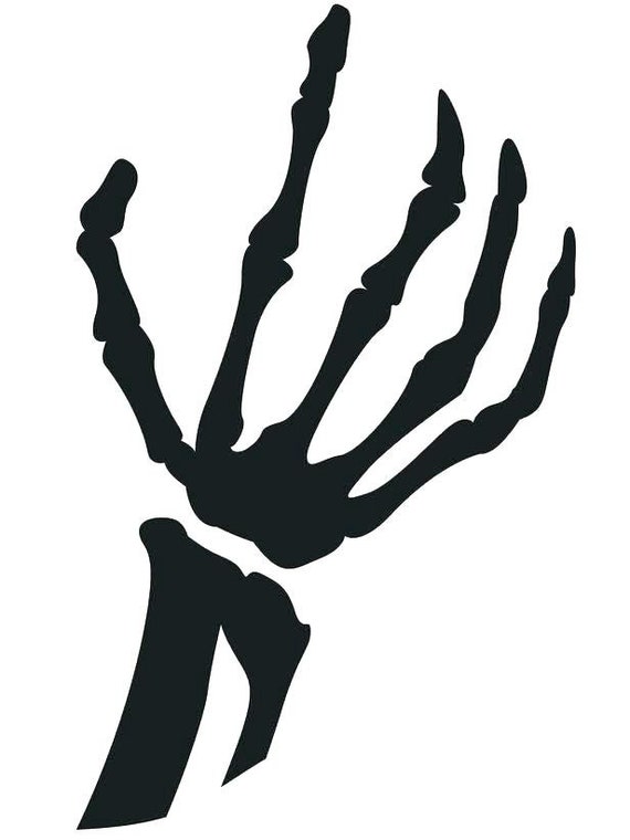 Skeleton Hand Stencil 5.75 X 9.5 Inch - Etsy