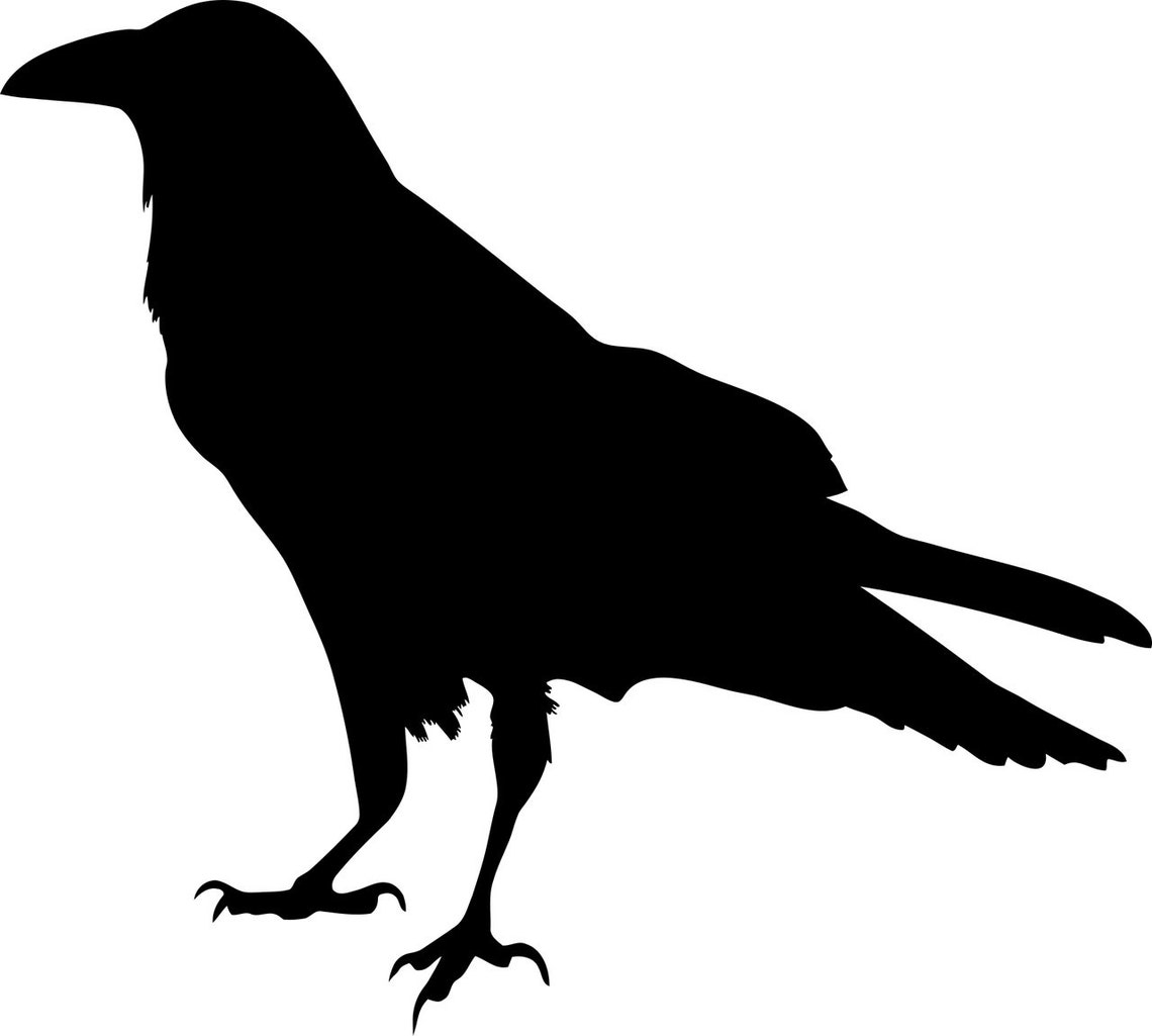Crow Stencil Cutting File Download File | Etsy UK